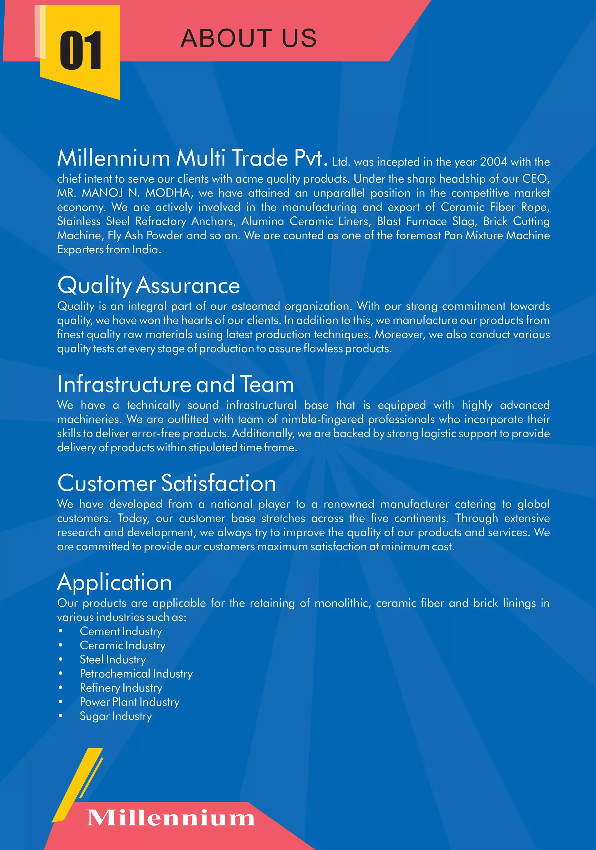 Millennium Multi Trade Pvt. ltd. Gujarat India | PDF