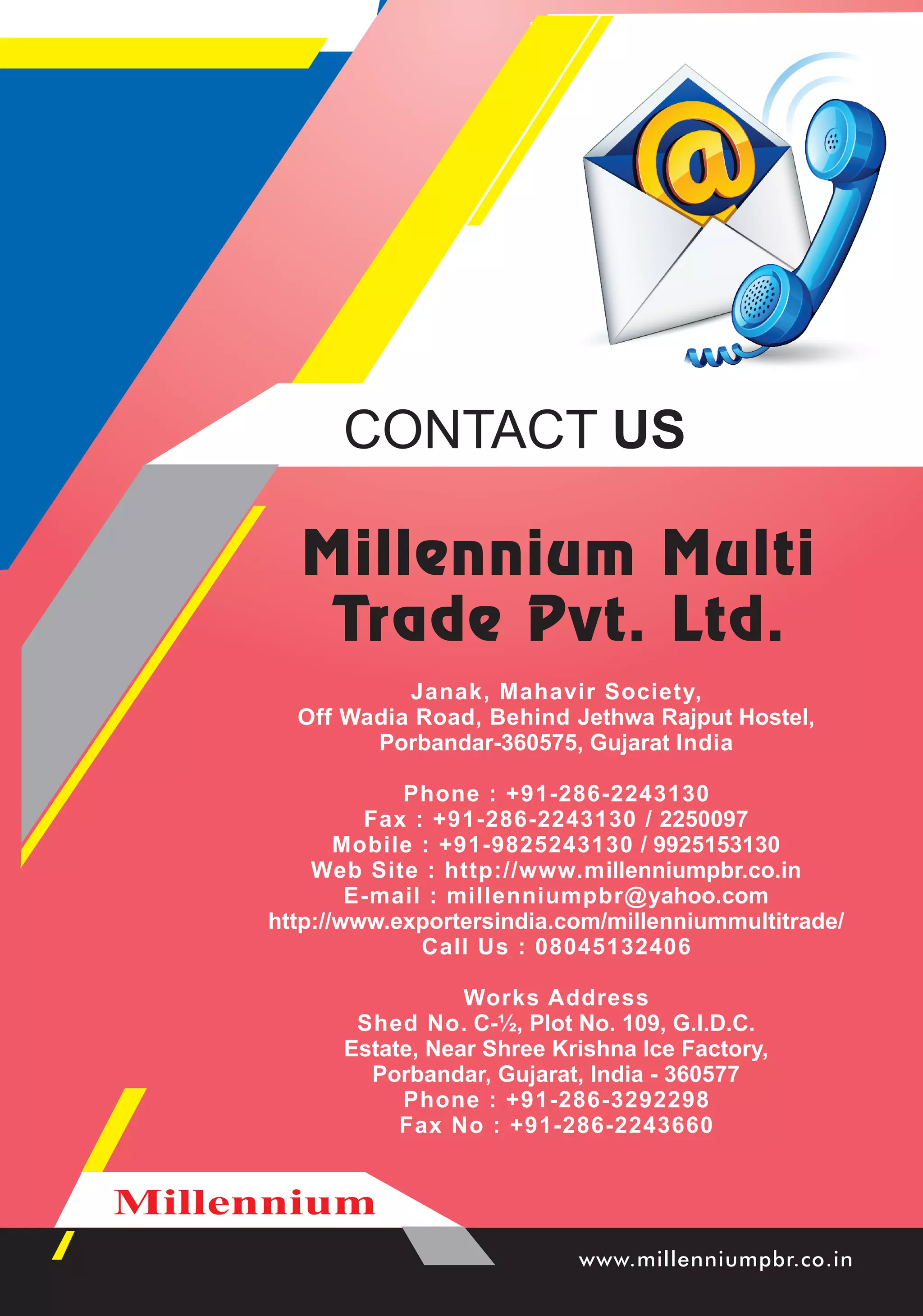 Millennium Multi Trade Pvt. ltd. Gujarat India | PDF