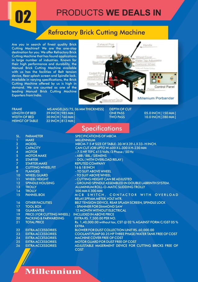 Millennium Multi Trade Pvt. ltd. Gujarat India | PDF