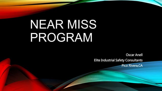 training near miss program | PPTX