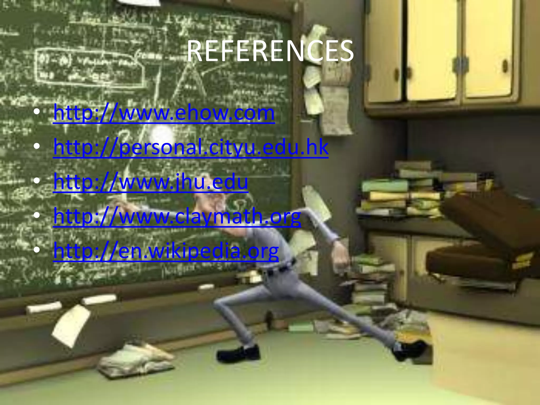 Millennium prize problems powerpoint presentation | PPTX