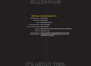Millennium Communications • Spectrum of Successes | PPT