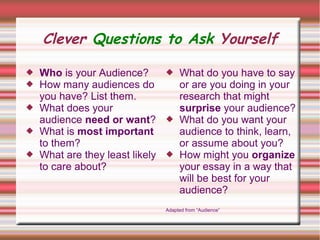 Addressing Your Audience | ODP