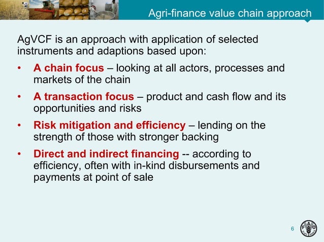 Building Successful Agricultural Value Chain Finance | PPTX