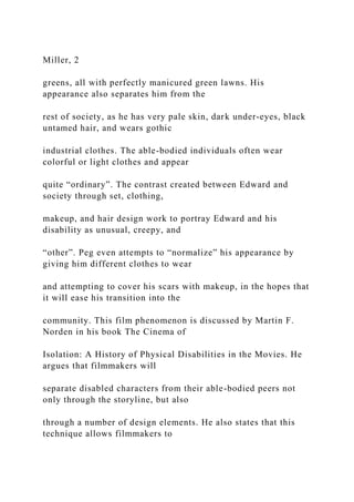 Miller, 1 Sarah Miller Professor Kristen Johnson C.docx