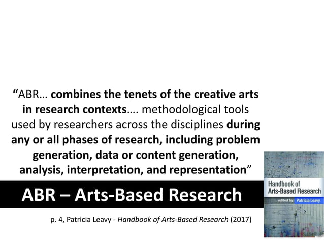 Participatory Arts-Based Research Methods – Value, Impact & Processes | PDF