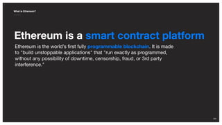 Ethereum Presentation - Miller | PPT