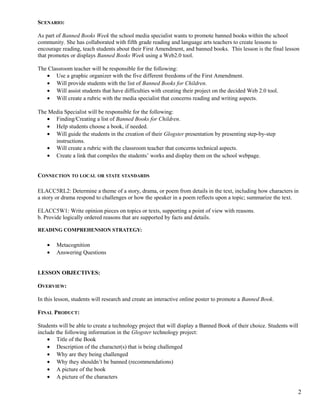 Banned Books Week_Collaborative Lesson | DOC | Educational Assessment ...