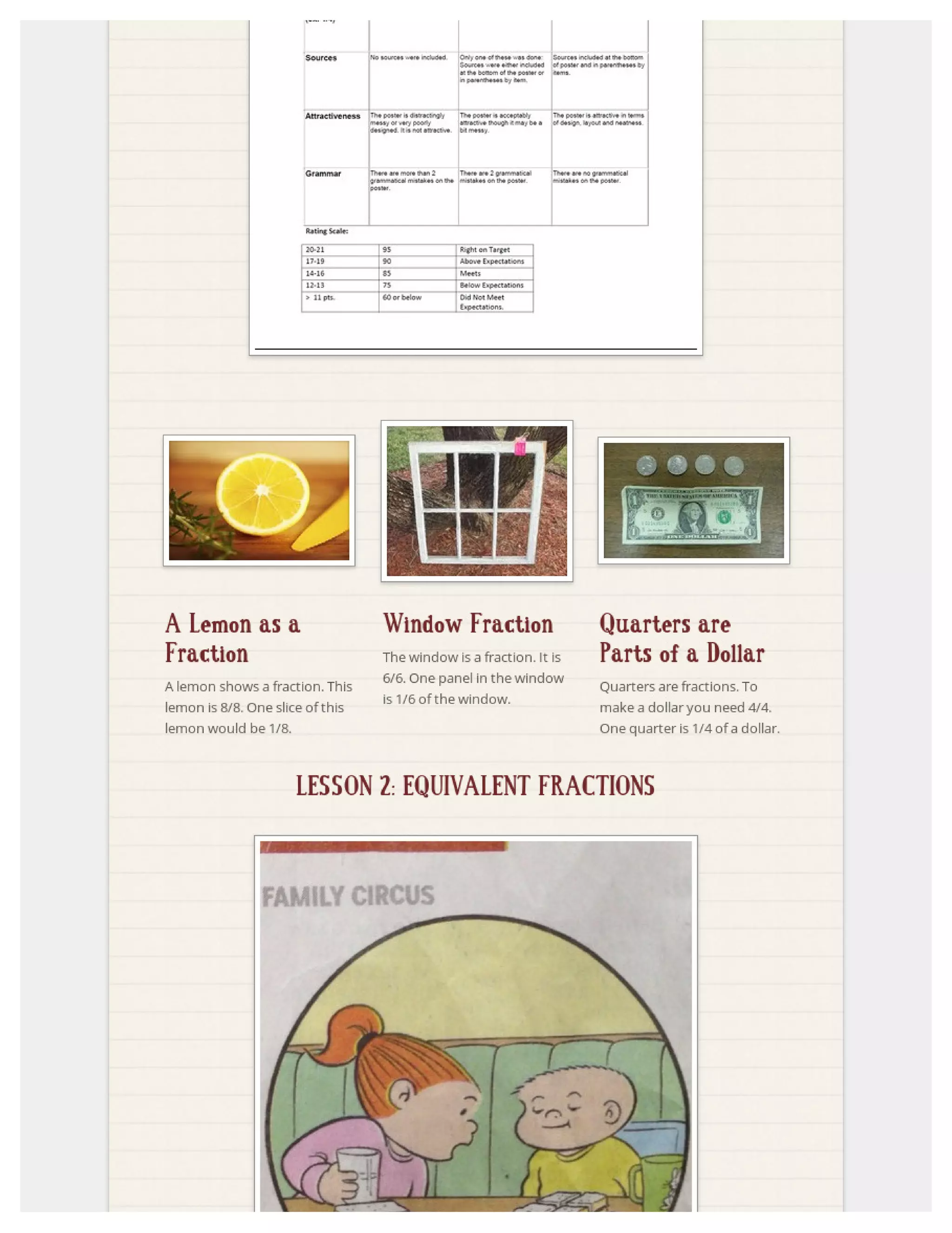 Mini Lessons on Fractions | PDF