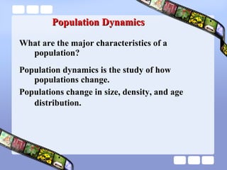 Population Ecology | PPT | Environment | Science