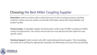 Miller Couplings: A Comprehensive Look at Their Impact on Oil and Gas ...