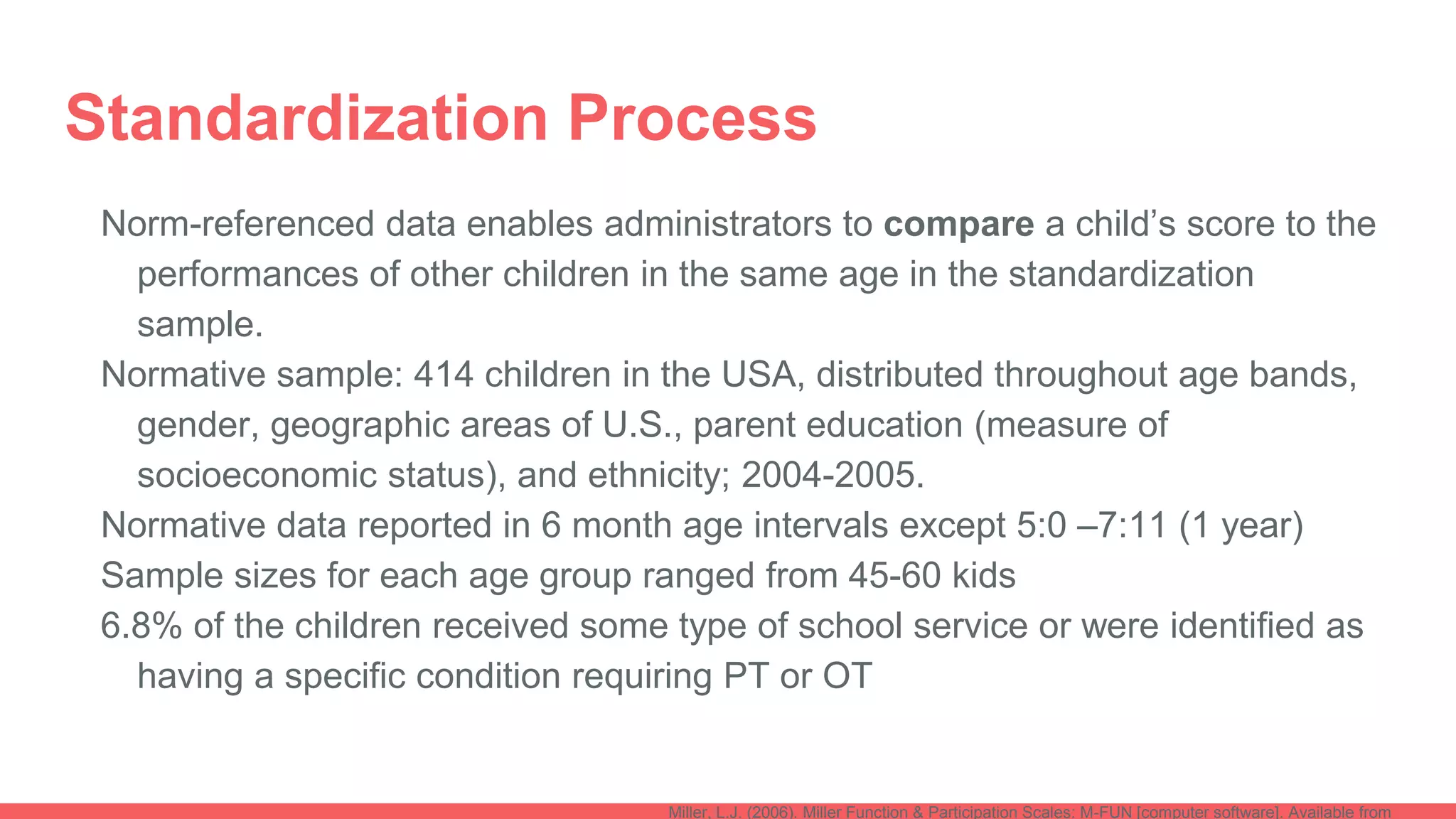 Miller Function and Participation Scales | PPTX