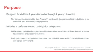 Miller Function and Participation Scales | PPTX