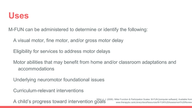Miller Function and Participation Scales | PPTX | Parenting Babies and ...