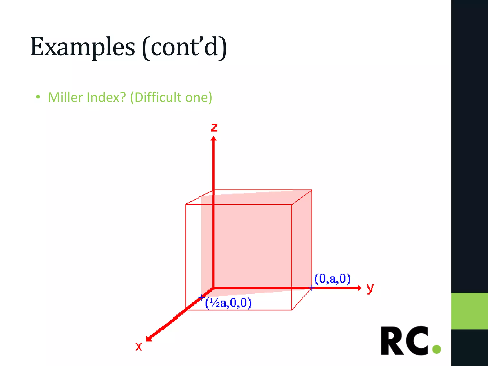 Miller indices | PDF