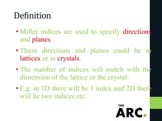 Miller indices | PDF