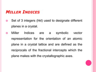 Miller indices | PPT