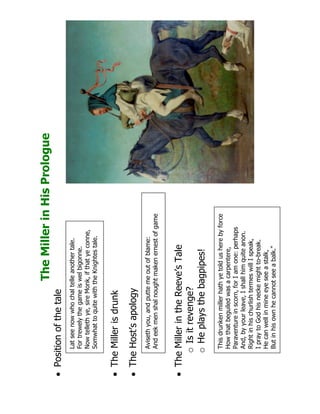 Miller's tale presentation | PDF