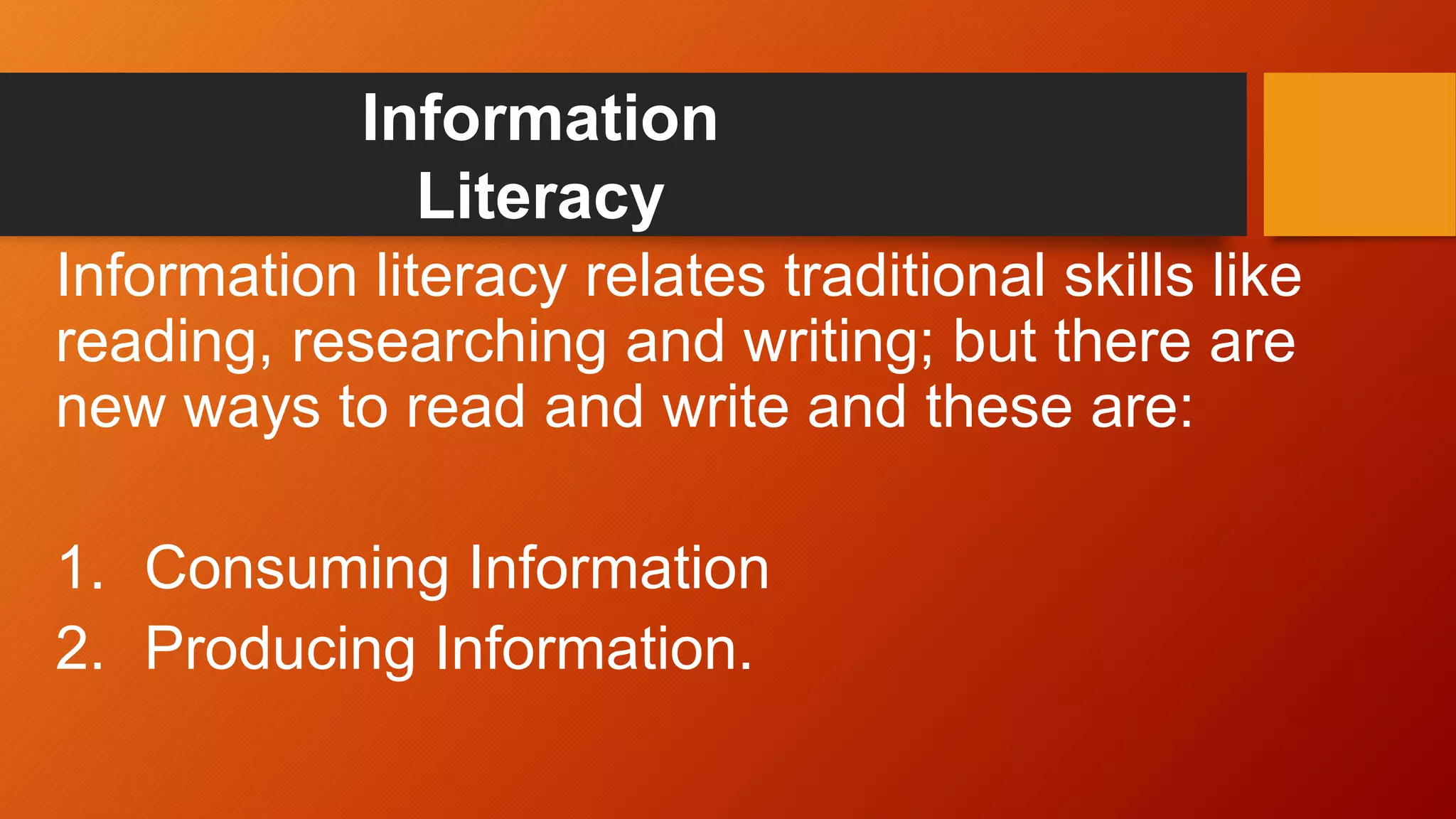 Introduction to Media and Information Literacy | PPTX