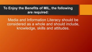 Introduction to Media and Information Literacy | PPTX