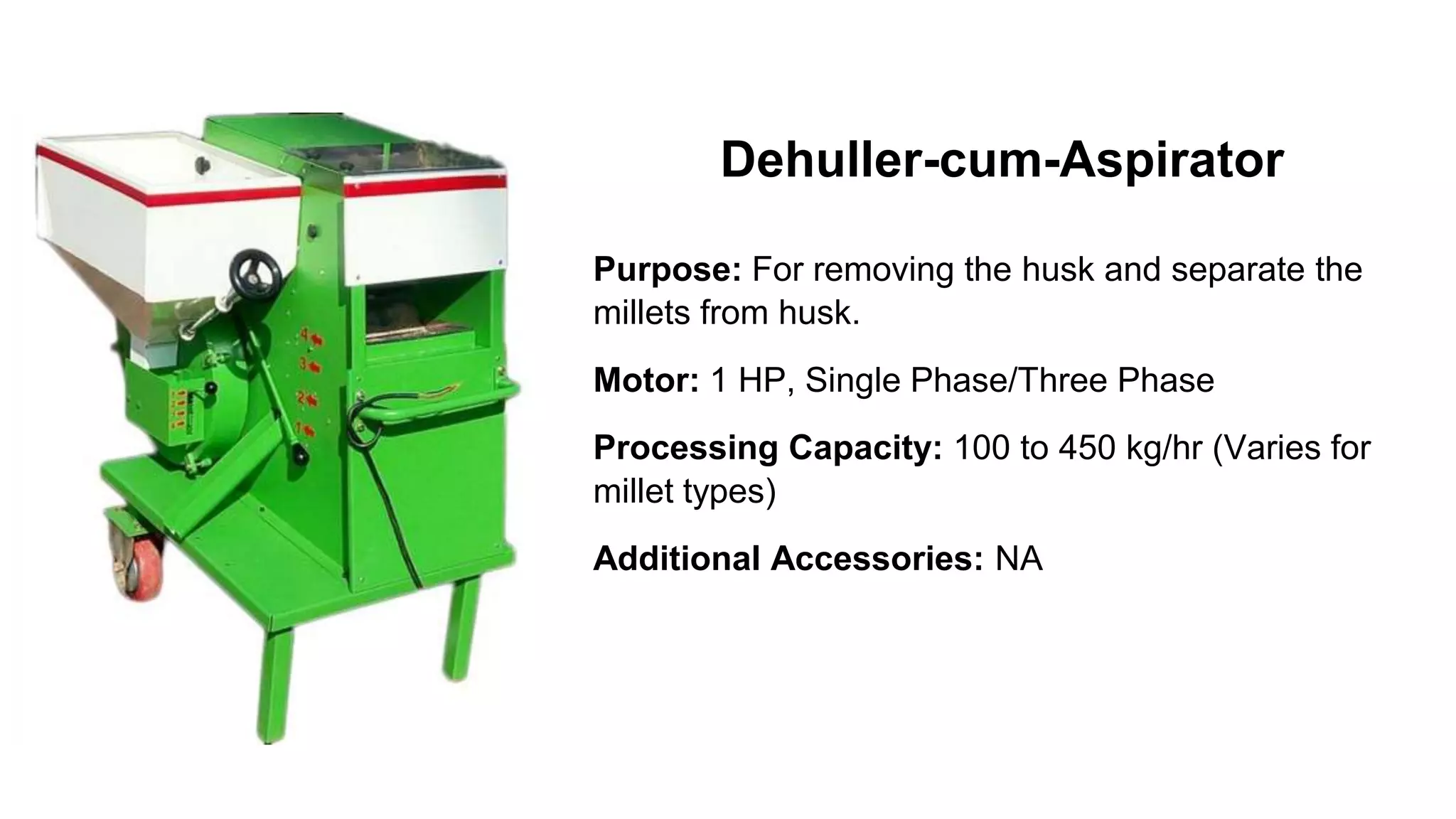 Millet processing technologies and Business | PPTX