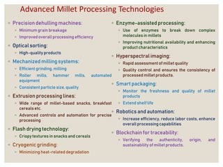 Millet Processing- Nutrition Effects and Functionalities- Dr. R.B. Modi ...