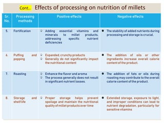 Millet Processing- Nutrition Effects and Functionalities- Dr. R.B. Modi ...