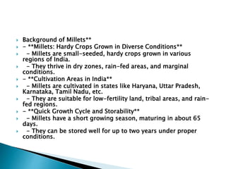 Introduction to Importance of Millets.pptx