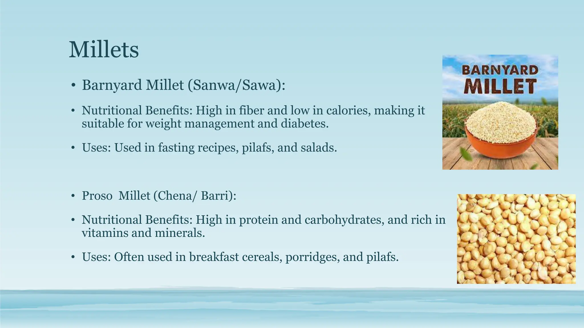 MILLETS AND IT'S important on human health | PPT
