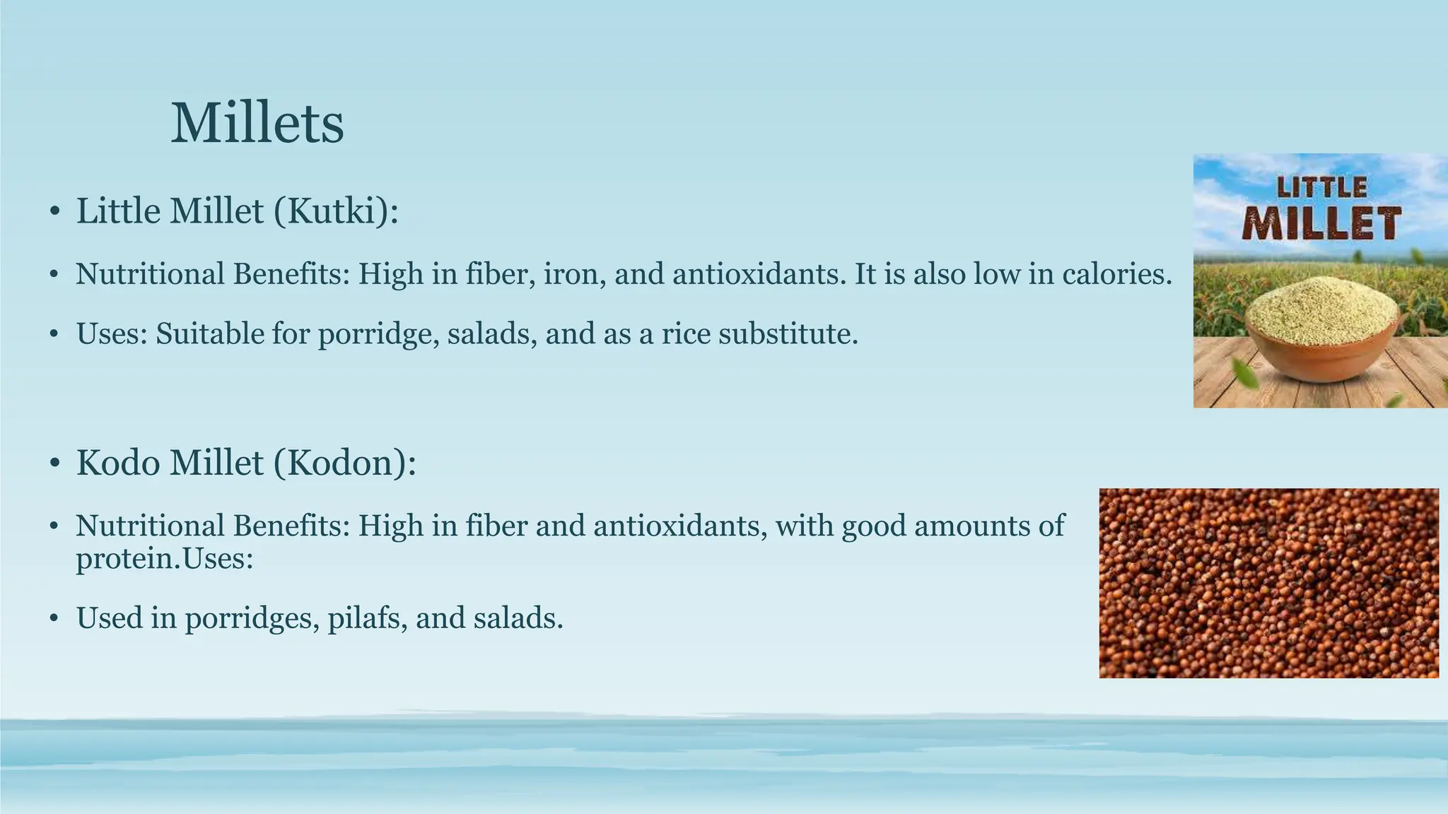 MILLETS AND IT'S important on human health | PPT