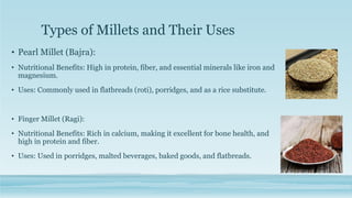 MILLETS AND IT'S important on human health | PPT