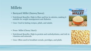 MILLETS AND IT'S important on human health | PPT