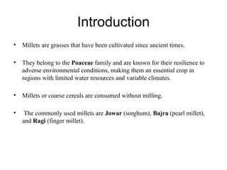 Millets: The Smart Grain Revolution for Sustainable Nutrition, Climate ...