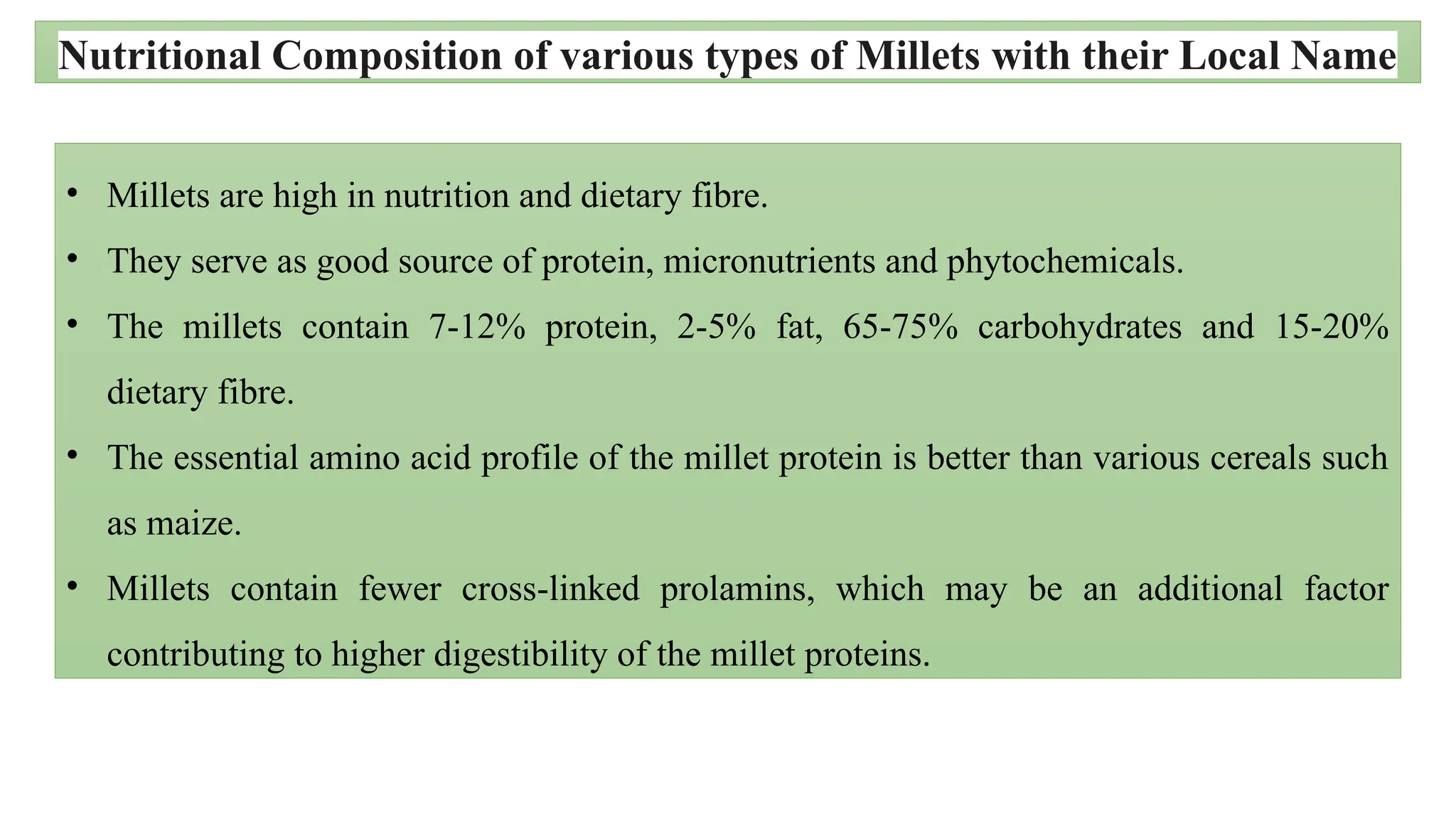 Millets.pptx types of millet introduced of millet | PPTX