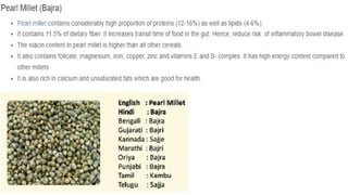 Millets.pptx types of millet introduced of millet | PPTX