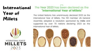 Millets - The magic grains and its benefits | PPT