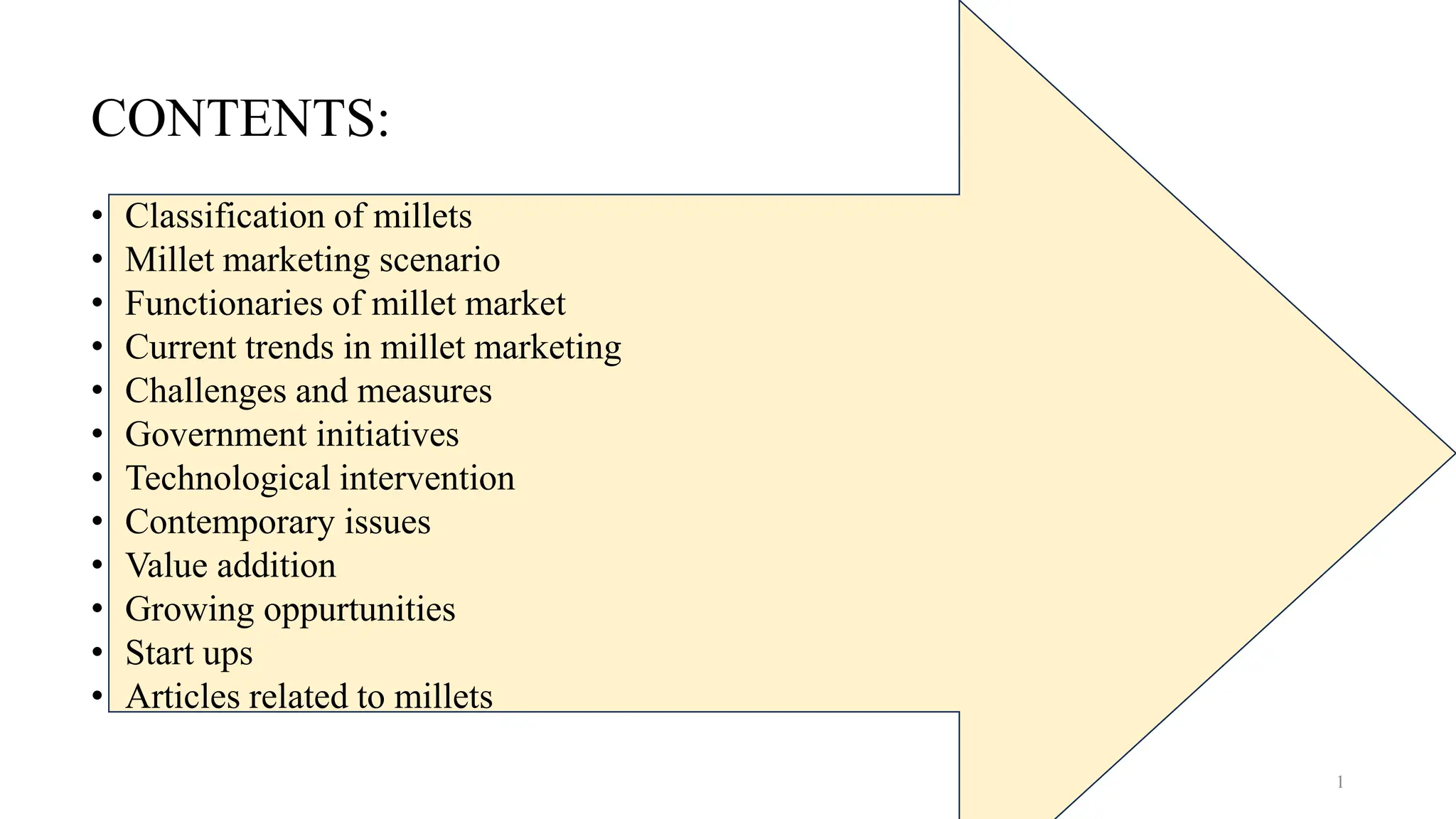MILLETS [Autosaved] (1).pptx jrfjgfkjdigenej | PPTX