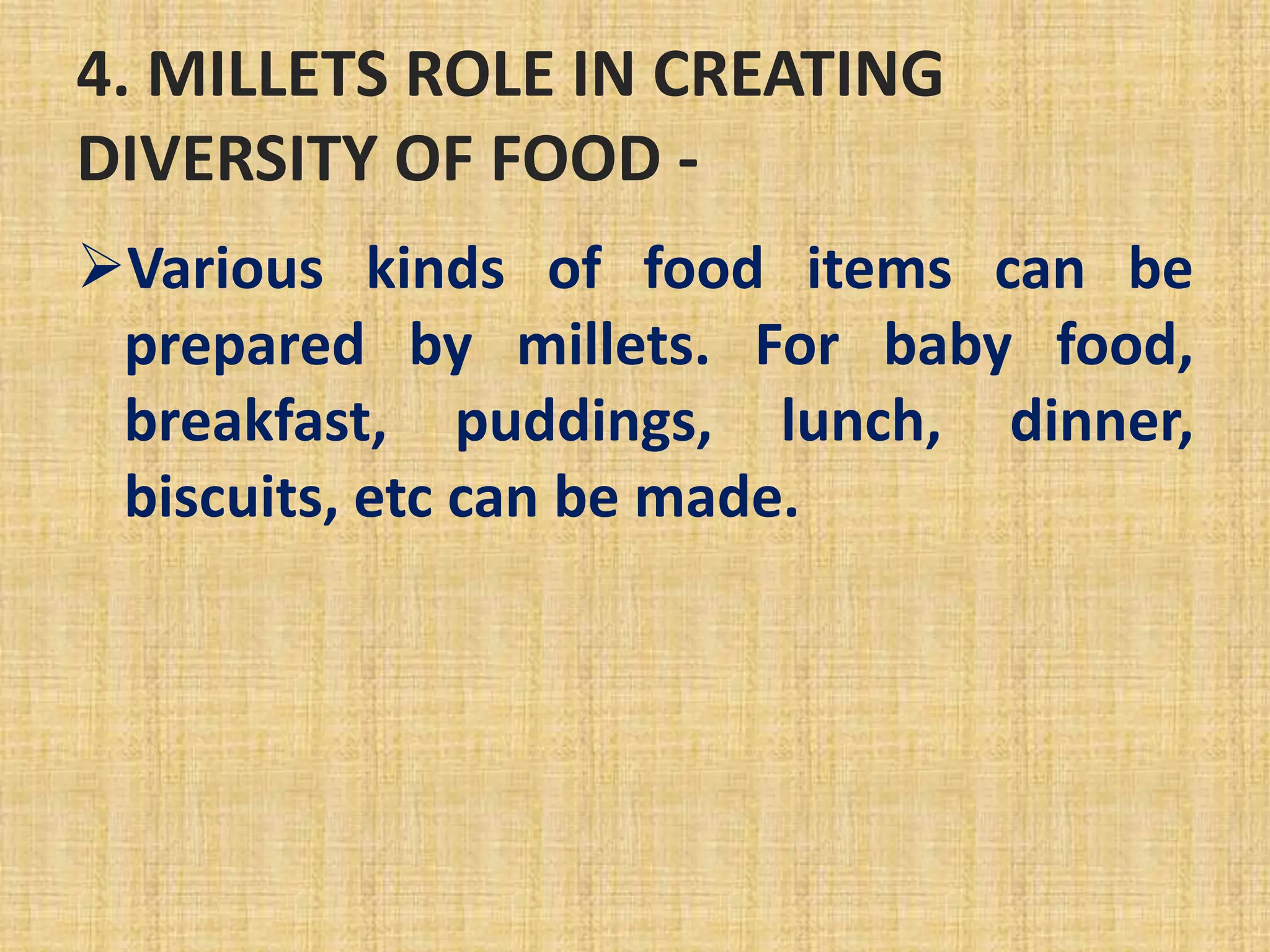 MILLETS FOR HEALTH AND SUSTAINABLE PLANET.pptx