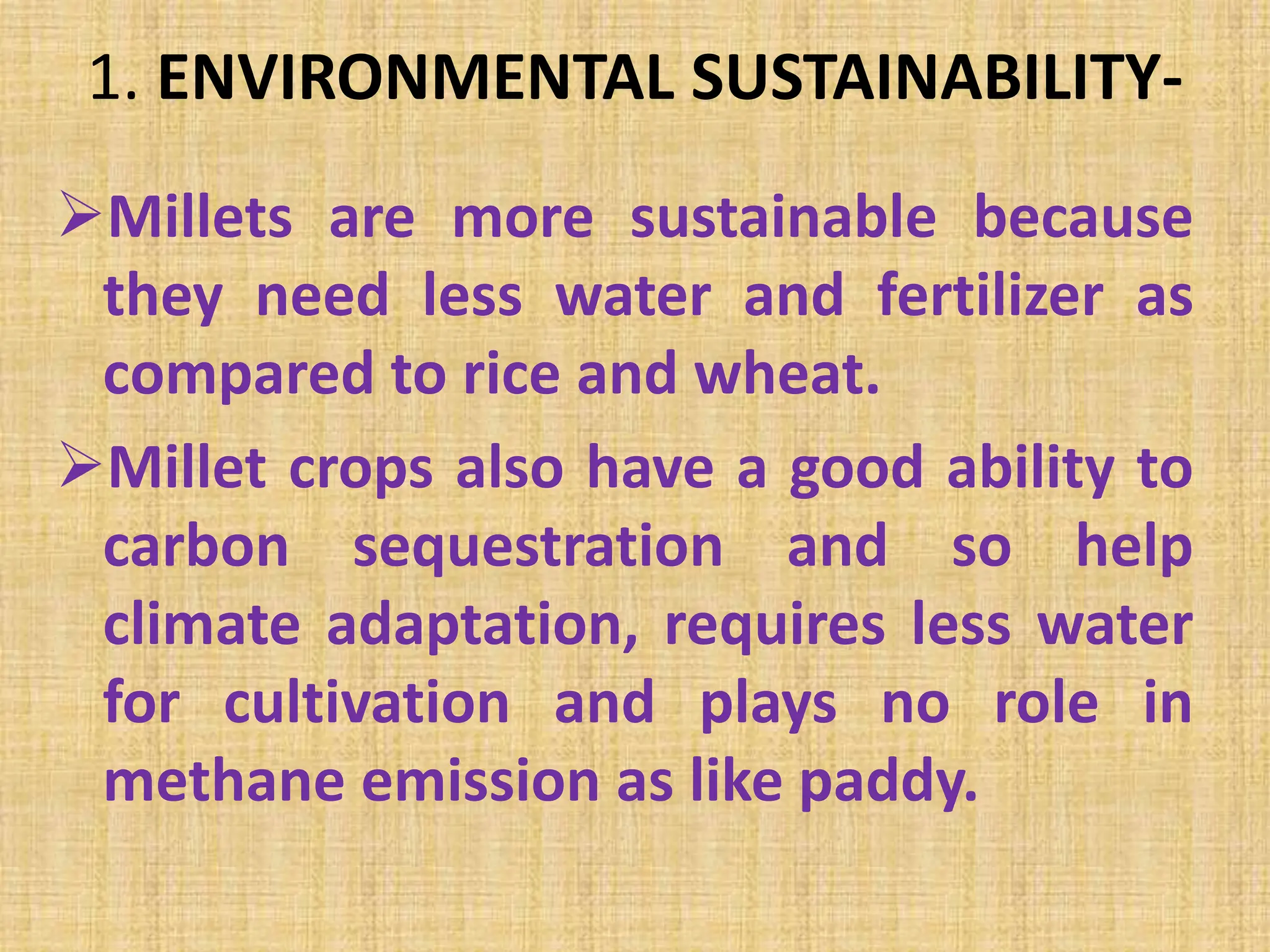 MILLETS FOR HEALTH AND SUSTAINABLE PLANET.pptx