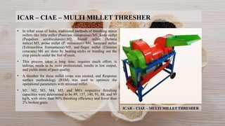 MILLETS IN FOOD PROCESSING AND THEIR USES | PPTX