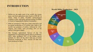 MILLETS IN FOOD PROCESSING AND THEIR USES | PPTX