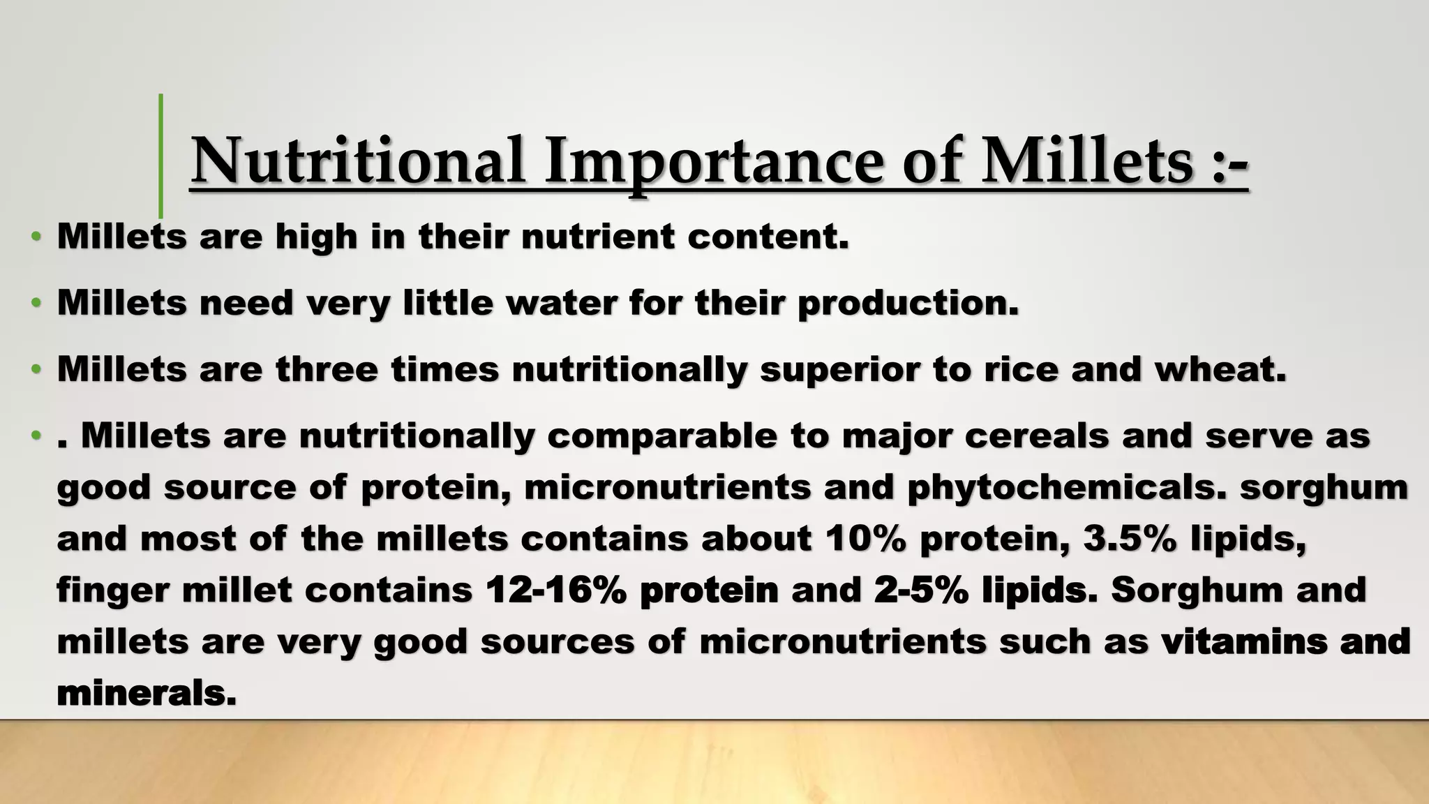 millet ppt | PDF