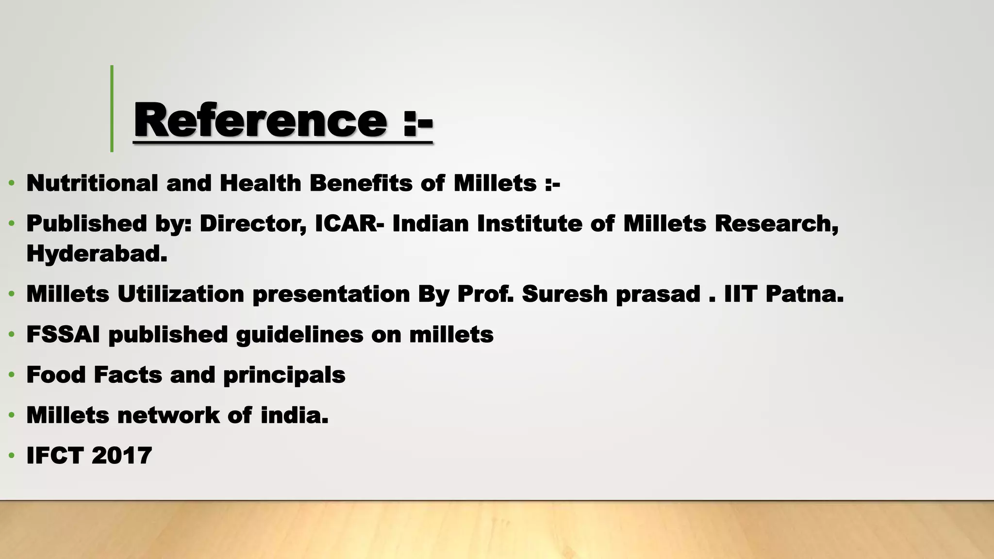 millet ppt | PDF