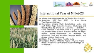 Magic Millets - 2023 | PDF
