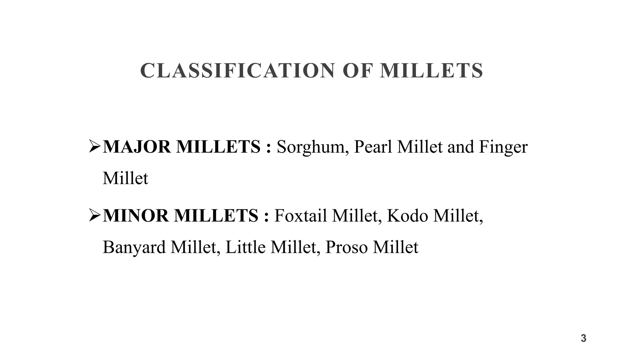 Significances of Millets production in india | PPTX