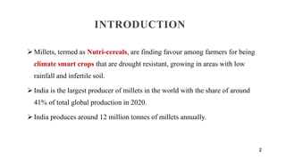Significances of Millets production in india | PPTX
