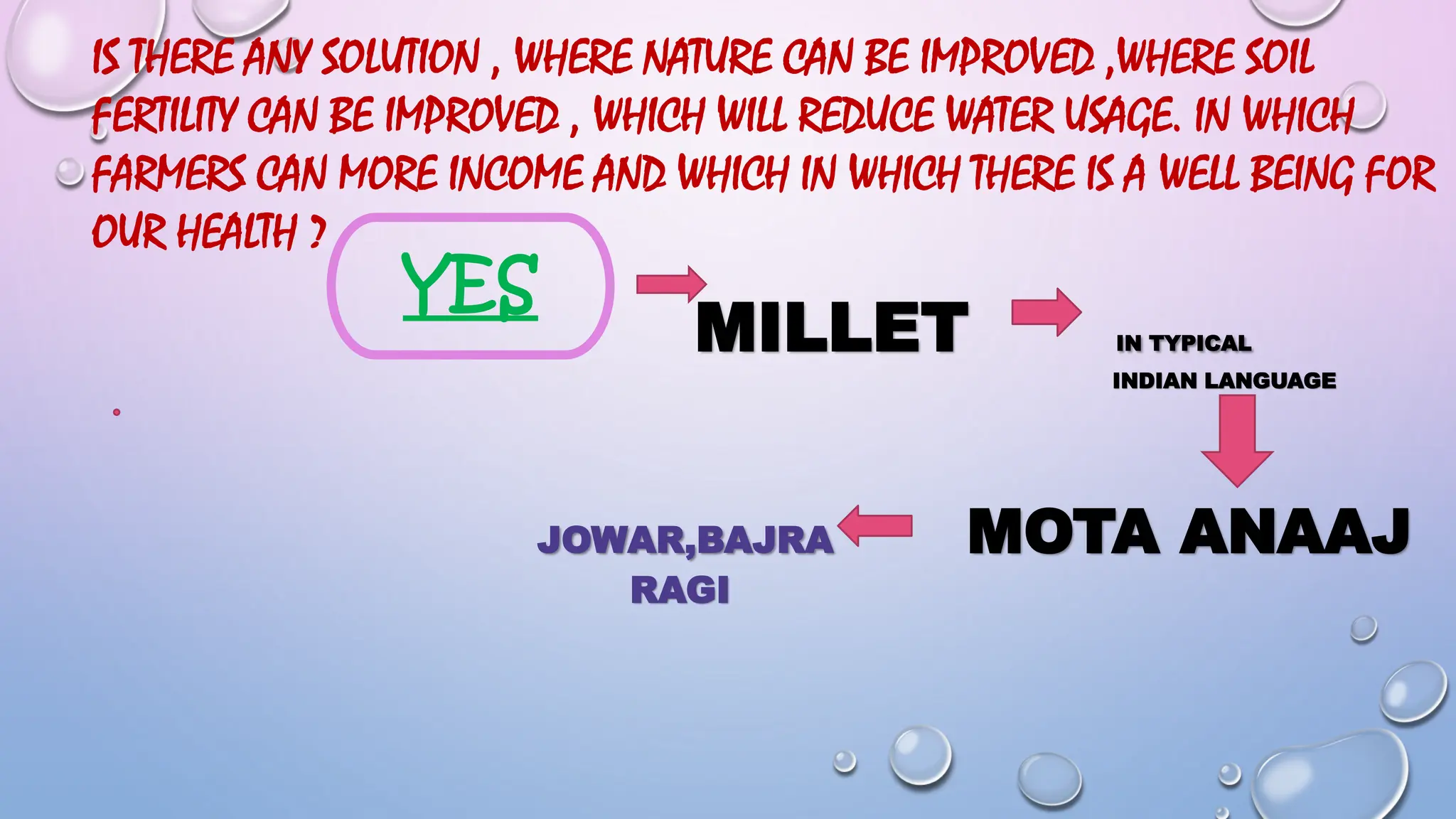 Millets are a group of smallseeded grain | PPT
