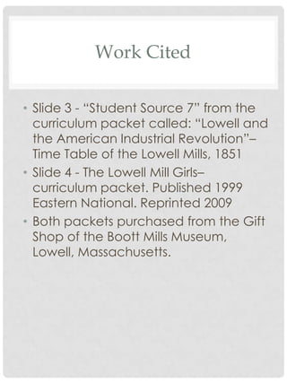 Mill girls presentation | PPTX