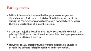 Miliary TB Approach & Management by Dr Sarath MD Medicine | PPTX
