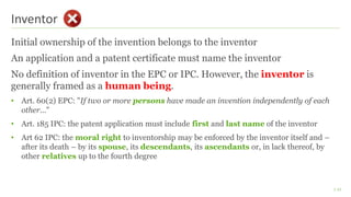 Author v. Inventor, and the robot | PPT